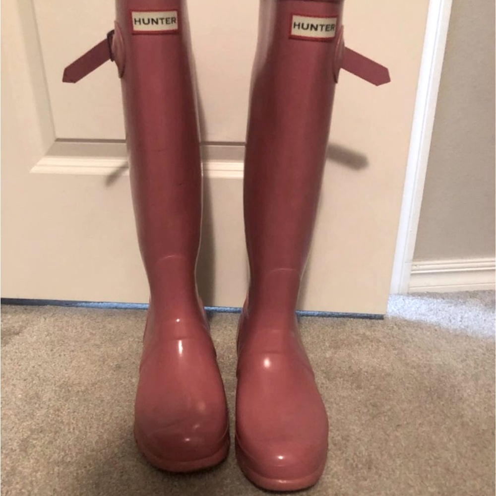 Pink Hunter Boots - Gem